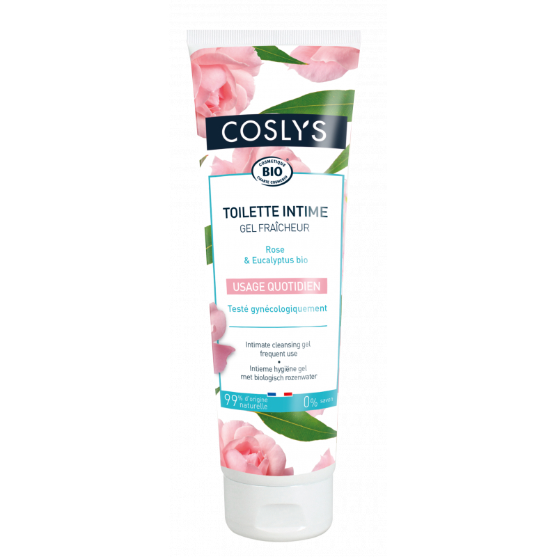 Coslys Gel de toilette intime Eau florale de Rose 250ml produit d'hygiène féminine