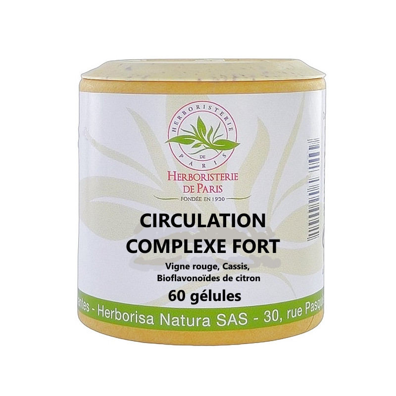 Herboristerie de Paris Circulation complexe fort 60 gélules vigne rouge ...