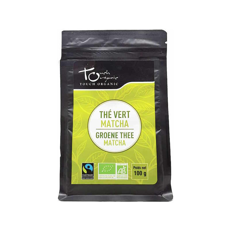 Touch Organic Thé vert BIO Matcha vrac 100 gr thé vert matcha japonais ...
